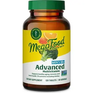 MEGAFOOD Advanced Multivitamin For 55+, Doctor Formulated, Vegetarian - None