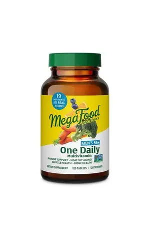 MEGAFOOD One Daily Multivitamin For 55+ With Methylated B12, Healthy Aging, Vegetarian - None