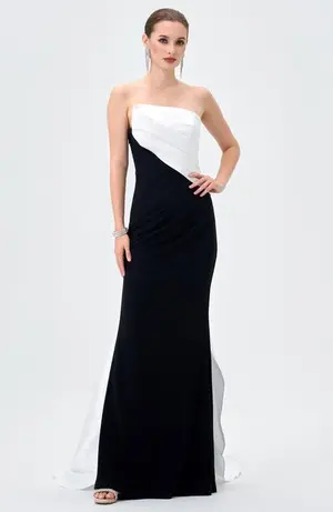 BARIANO Roella Asymmetric Sash Gown