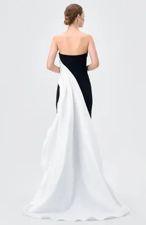BARIANO Roella Asymmetric Sash Gown