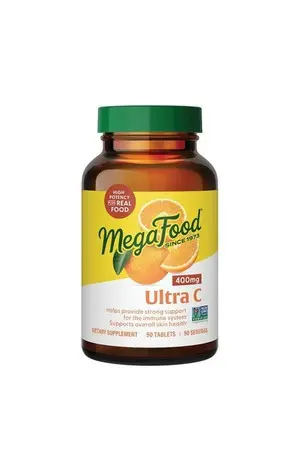 MEGAFOOD Ultra C 400 Mg, Vegan Vitamin C Immune Support Supplement - None