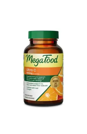 MEGAFOOD Ultra C 400 Mg, Vegan Vitamin C Immune Support Supplement - None