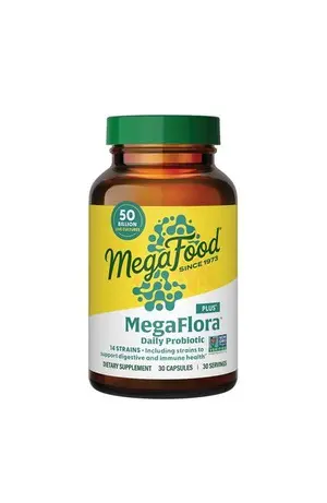 MEGAFOOD Megaflora Daily Probiotic Plus, 50 Billion Cfu, Vegetarian - None