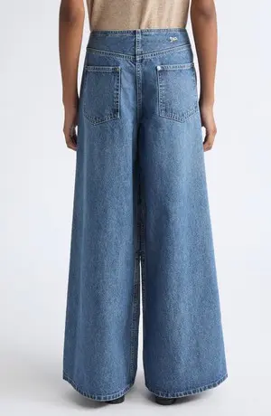 Sea Paneled Wide Leg Jeans