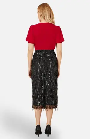 YUMI Velvet Puff Sleeve Top