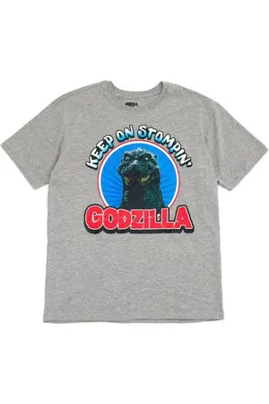 GODZILLA Short Sleeve T-shirt - Medium Heather Grey