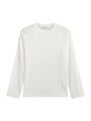 Gerard Darel Long Sleeve Lace Detail T-shirt