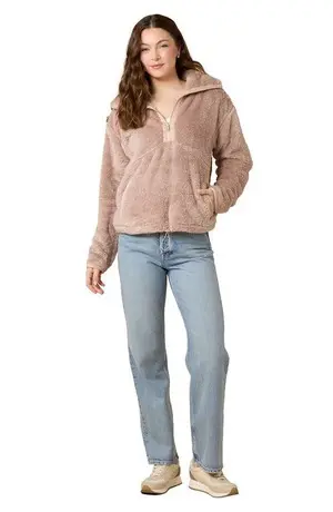 SOFTIES Dreamplush 1/4 Zip Pullover Jacket Coco