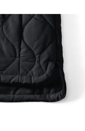 LANDS' END Print Featherfree Quilted Insulated Jacket - Black