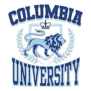 COLUMBIA UNIVERSITY University Lion Crest Short Sleeve Graphic T-shirt