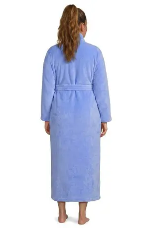 LANDS' END Cozy Plush Long Wrap Robe