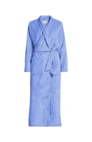 LANDS' END Cozy Plush Long Wrap Robe