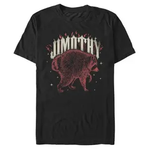 LOST GODS Epic Jimothy The Raccoon Short Sleeve T-shirt - Black