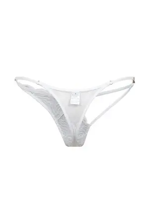 HOUSE OF SILK Béatrice Thong - White