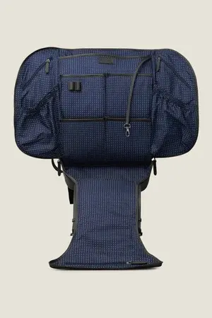 WOOL & OAK Full Grain Leather Travel Backpack - Jet Black