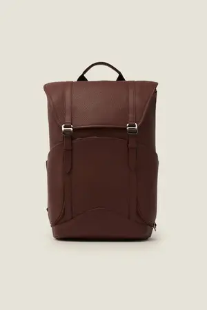 WOOL & OAK Wings Lightweight Minimalist Leather Travel Backpack - Oak