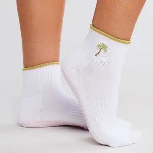 SOULS. Palm Tree Grip Socks - White