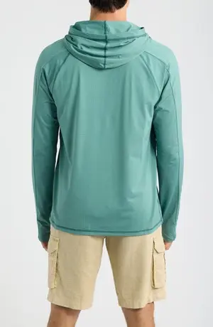 Tommy Bahama Chill Time Drifter Islandzone® Hooded Rashguard - Dk Spa