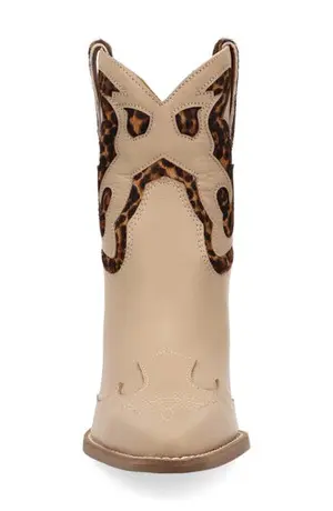 DINGO Run Wild Animal Print Western Boot - Sand Leopard