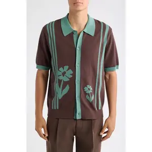 WAX LONDON Tellaro Intarsia Cotton Shirt