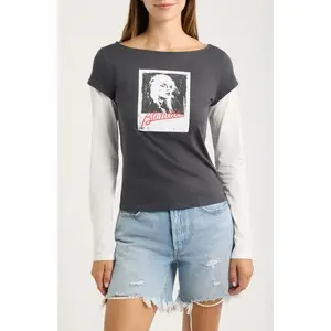VINYL ICONS Blondie 2fer Long Sleeve Graphic T-shirt - Phantom