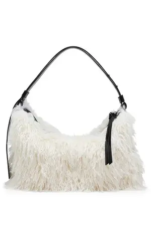 Marc Jacobs Scene Grunge Large Faux Fur Shoulder Bag