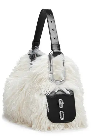 Marc Jacobs Scene Grunge Large Faux Fur Shoulder Bag
