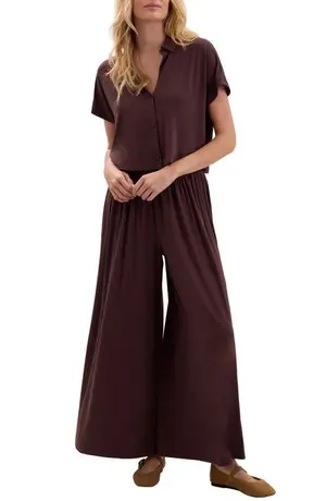 Barefoot Dreams Soft Jersey Pajamas - Umber