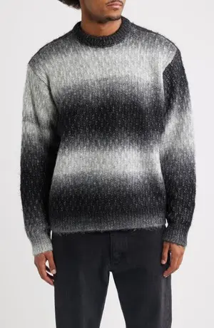 Obey Haze Gradient Sweater - Black Multi