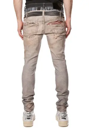 PURPLE BRAND Skinny Trompe L'oeil Boxer Jeans