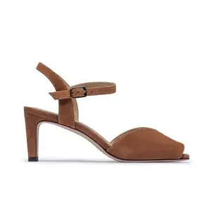 Bernardo Hartley Mid Heel Sandal - Almond