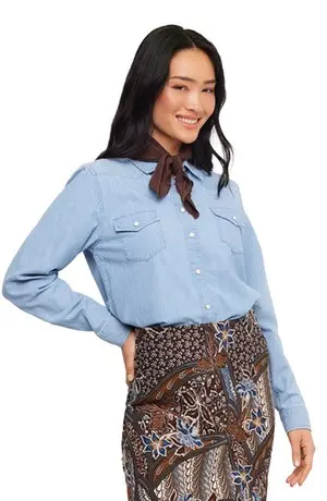 Karen Kane Western Button-up Shirt