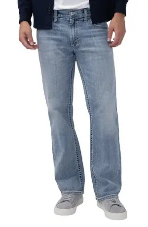 SILVER JEANS CO. Zac Relaxed Straight Leg Jeans - Forward