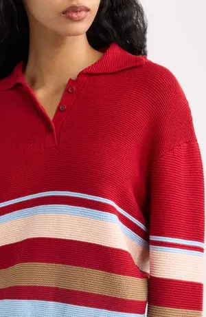 Solid & Striped The Cleo Striped Cotton Sweater