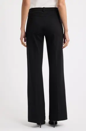 Kobi Halperin Reese High Waist Wide Leg Pants - Black