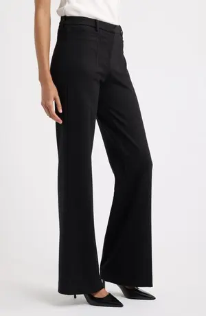 Kobi Halperin Reese High Waist Wide Leg Pants - Black
