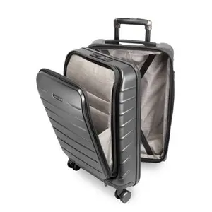 RICARDO BEVERLY HILLS Santa Rosa Hardside Expandable 2 Piece Set 20" Front Access Carry On & 24" Checked Spinner - Graphite