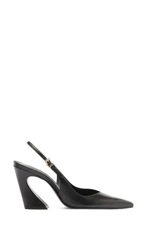 Schutz Lexi Leather Slingback Pump - Black