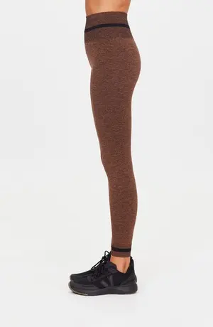 The Upside Marle Seamless Midi Leggings - Brown