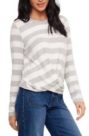 Karen Kane Drape Front Long Sleeve Top