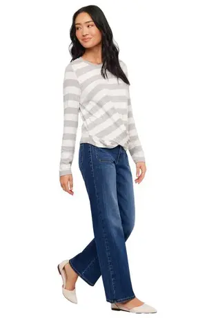 Karen Kane Drape Front Long Sleeve Top