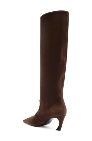 Schutz Lexi Slouch Leather Boot - Brown