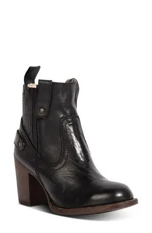 FREEBIRD Bowin Leather Bootie Black