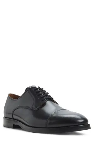 Brooks Brothers Clarkson Leather Cap Toe Derby - Black