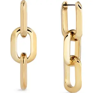 ANA LUISA Eve Triple Link Drop Earrings - Gold