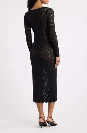 LoveShackFancy Niven Lace Sheath Dress
