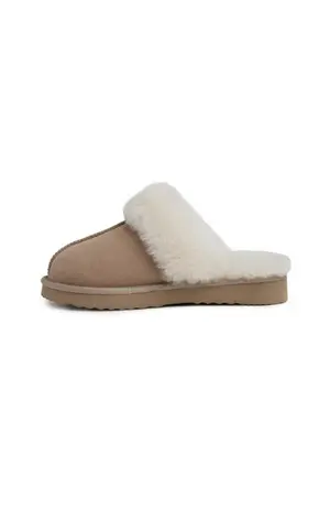 CELTIC & CO. Studio Fur Edge Mule Slippers - Camel