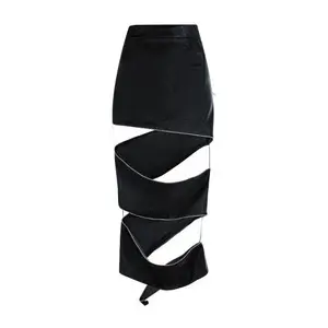 UCHÈ Spiral Zipper Skirt