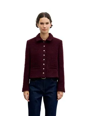 Gerard Darel Cropped Long Sleeve Jacket