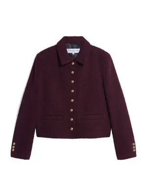 Gerard Darel Cropped Long Sleeve Jacket
